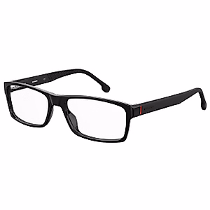 Carrera Men's 8852 Rectangular Prescription Eyewear Frames, Black, 55mm, 17mm