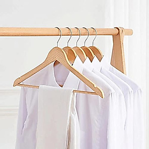 WALNUT 1Pcs Practical Hangers Using Wooden Hangers Non-Slip Space-Saving Clothing Coat Rack Accessories