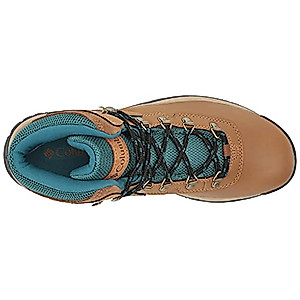 Columbia Women's Newton Ridge Plus Hiking Shoe, Elk, River Blue, 8