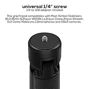 EaxanPic Extended Handle Grip/Tripod 2 in 1 for Gimbal Stabilizer, Tabletop Tripod Stand and Handle Grip for DJI Ronin-S, Zhiyun WEEBILLs, Zhiyun Crane, Desktop Tabletop Tripod Stand for DSLR Cameras