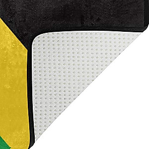 Ainans Jamaica Flag Area Rug Carpet Non-Slip Floor Mat Doormats for Living Room Bedroom 60 x 39 inches