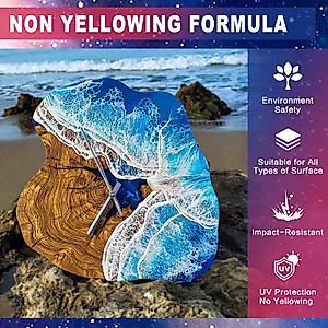 Epoxy Resin, 16OZ Crystal Clear Epoxy Resin Kit, Casting Resin for Art Crafts, Jewelry & Resin Mold, Countertop, Table Top, Wood, No Yellowing & Bubble Free, Easy Mix 1:1 Ratio