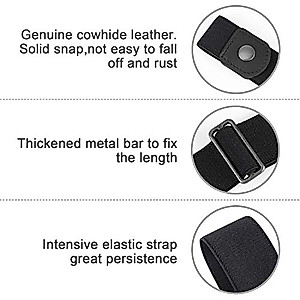 WERFORU No Buckle Elastic Belt for Men Stretch Buckle Free Belt for Jeans Pants 1.38 Inches Wide, Blue, Large(Pants Size 30-48 Inches)