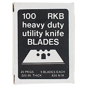 Allway Tools RKB100 3 Notch Utility Knife Blades 100 Count