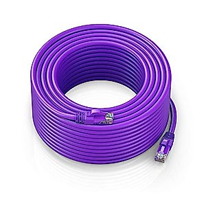 Maximm Cat 6 Ethernet Cable 250 Ft,Cat6 Cable, LAN Cable, Internet Cable, Patch Cable and Network Cable - UTP (Purple) 250 Feet ethernet Cord