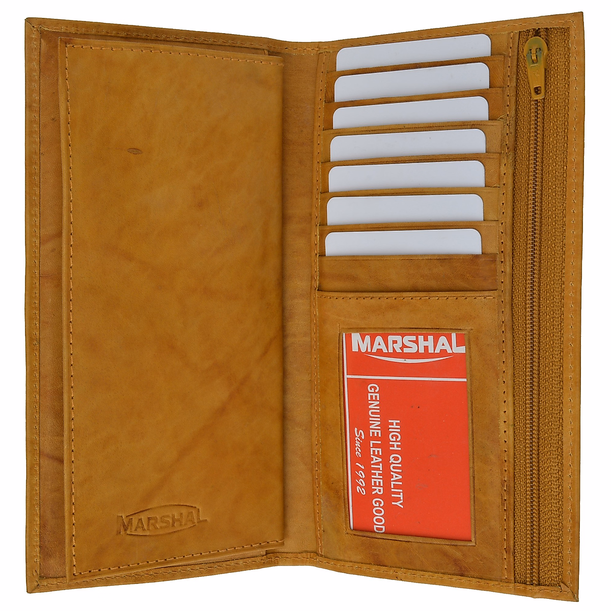MARSHAL New Genuine Leather Ladies Standard Wallet Bi-fold #253