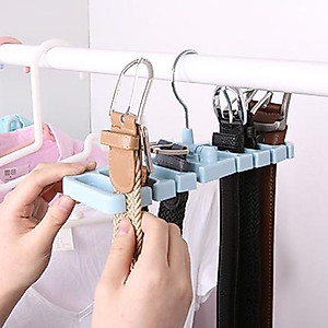 OKOKMALL US--Closet Storage Rack Tie Belt Scarf Organizer Space Saver Rotating Hanger Holder