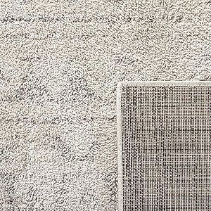 SAFAVIEH Adirondack Collection 2'6" x 4' Ivory / Silver ADR119A Moroccan Boho Distressed Non-Shedding Living Room Bedroom Accent Rug