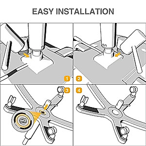 Office Chair Cylinder Replacement, Heavy-Duty Office Chair Replacement Parts Gas Lift Cylinder, Highest End Class 4 Hydraulic Pneumatic Shock Piston, Universal Size Fits Most Chairs