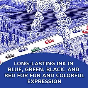 BIC Medium Point Ball Pen, 4 Colors, Assorted Ink, 1 per Pack