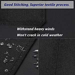 Utheer 73700 Grill Cover for Pit Boss 700FB, Lexington 500 and Lexington 540, Classic 700 Wood Pellet Grills, Heavy Duty 600D Waterproof Fabric Black Barbecue BBQ Grill Cover, 42" L x 28.5" W x 38" H