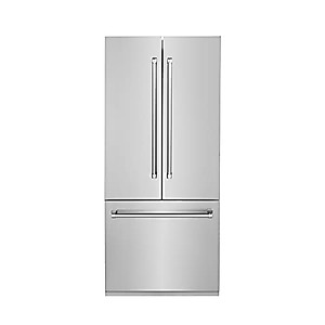 ZLINE 36" 19.6 cu. Ft. Panel Ready Built-In 3-Door French Door Refrigerator with Internal Water and Ice Dispenser