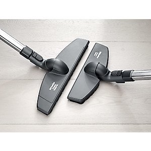 Miele Original XL Parquet Twister FloorBrush, Attachable Vacuum Cleaner Brush for Sensitive Wood Floors, 16 inch wide, Black