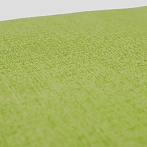 Pillow Perfect Pompeii Solid Indoor/Outdoor Wicker Patio Seat Cushion Reversible, Weather and Fade Resistant, Round Corner - 19" x 19", Green, 2 Count