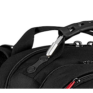 SwissGear Carbon II Black Notebook Backpack-Fits Apple MacBook Pro 15 inch and 17 inch