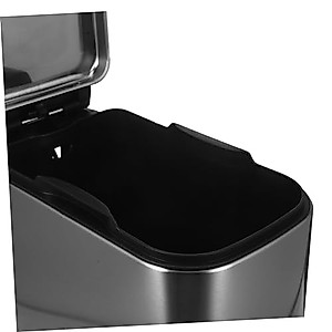 VILLFUL Small Trash Can Trash Bin Garbage Can with Lid Step Trash Can Small Bathroom Trash Can Trash Can for Bathroom Foot Pedal Trash Can Bathroom Trash Can with Lid Stainless Steel