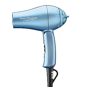 BaBylissPRO Nano Titanium Travel Dryer, Blue