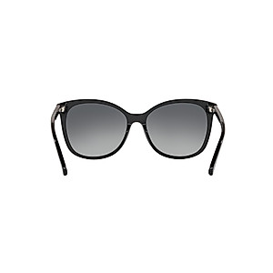 Coach HC8271U Universal Fit Sunglasses, Black/Dark Grey Gradient Polarized, 57 mm