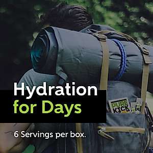 PURE KICK Hydration Singles To Go Drink Mix, Citrus, Includes 12 Boxes with 6 Packets in each Box, 72 Total Packets