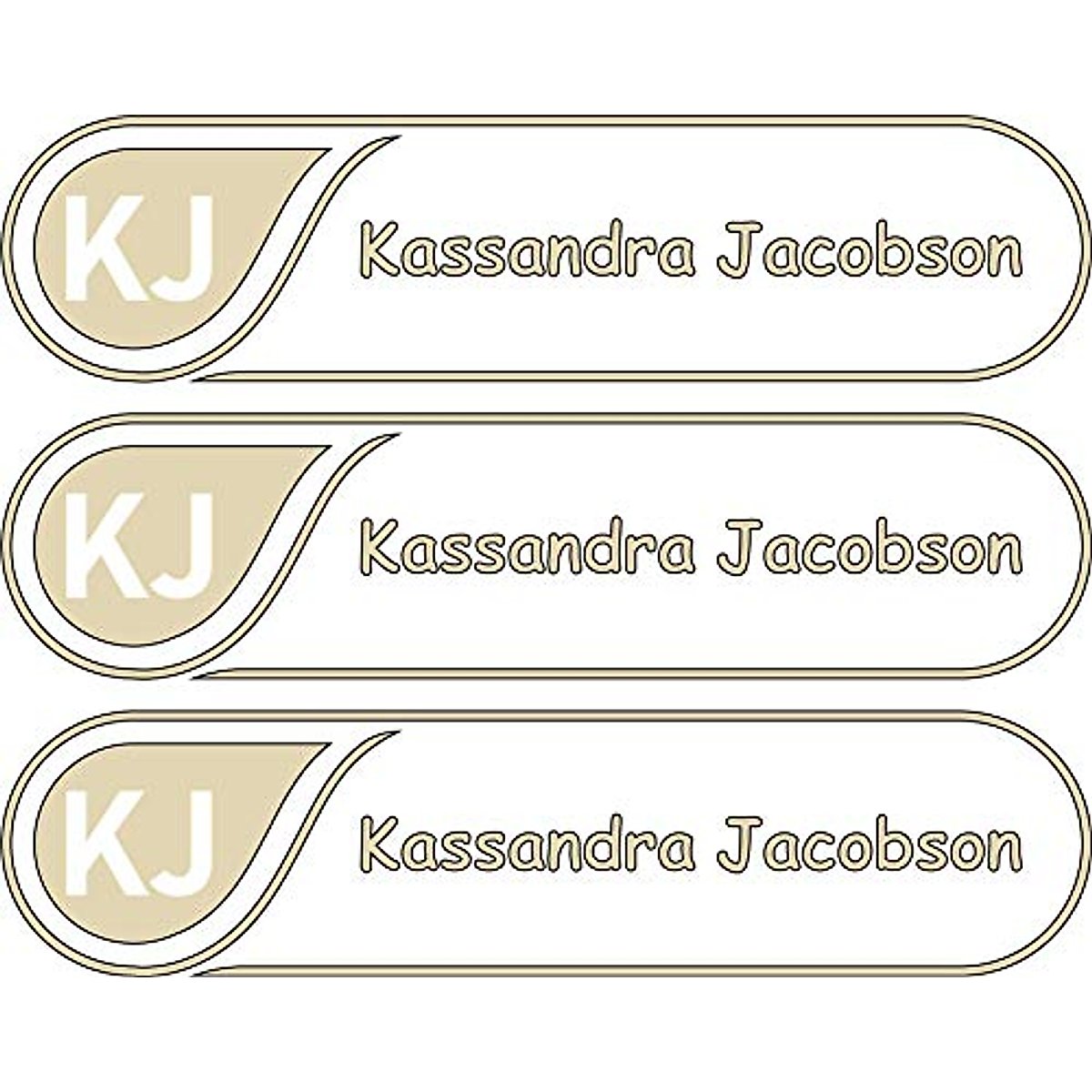 All-purpose, Custom Name Labels, Name And Initials, Multiple Colors And Sizes, Waterproof, Microwave And Dishwasher Safe, Washer And Dryer Safe, Custom Name Label For Camp, Custom Name Label For Kids