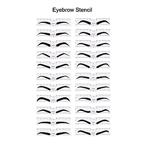 Eyebrow Stencil,20 Fashionable Styles Eyebrow Shaper Kit for Women Reusable Eyebrow Template 3 Minutes Makeup Tools for Eyebrows
