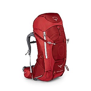 Osprey Packs Women's Ariel AG 65 Backpack, Picante Red, Large