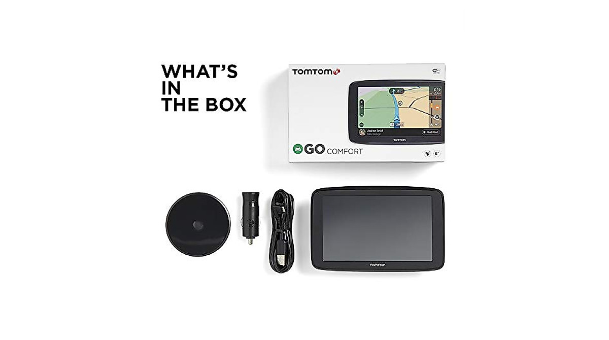 TomTom Go Comfort GPS Navigation Device with Wi-Fi & Real Time Traffic