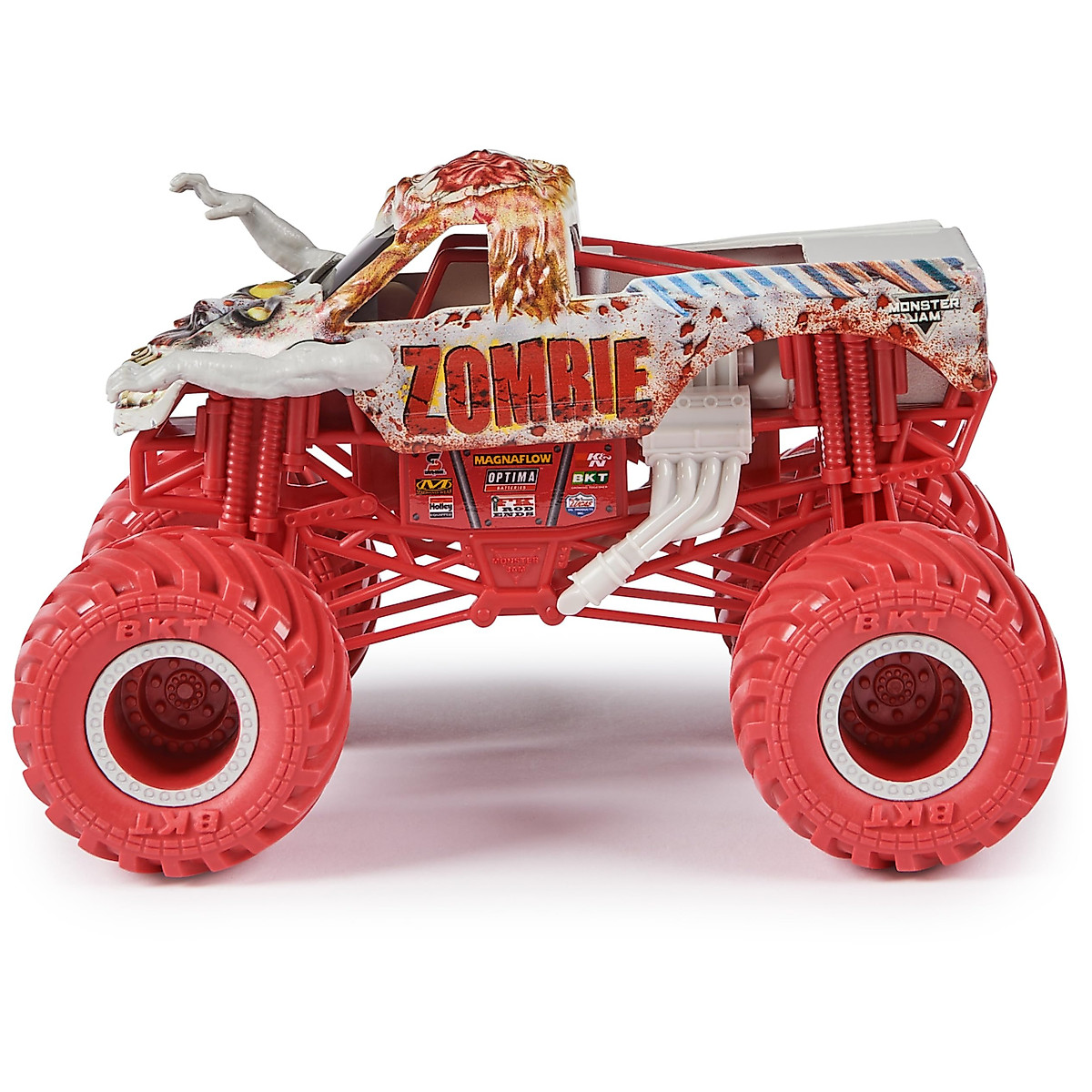 Monster Jam, Official Zombie Monster Truck, Collector Die-Cast Vehicle, 1:24 Scale, Kids Toys for Boys and Girls Ages 3 and up