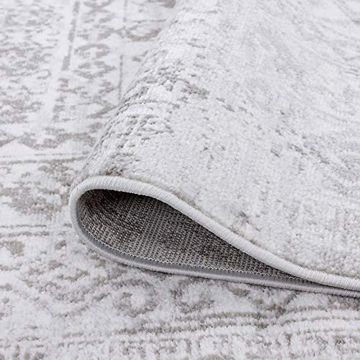 Ellery Gray 8x10 Area Rug 8x10 - Area Rugs for Living Room - Dining Room Rug - Bedroom Rug - Kitchen Rug - Entryway Rug Carpet - Alfombras para Salas Modernas - Persian Style