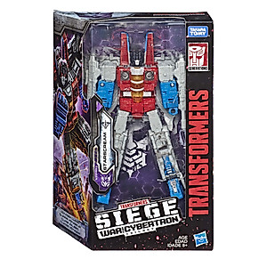 Transformers Toys Generations War for Cybertron Voyager Wfc-S24 Starscream Action Figure - Siege Chapter - Adults & Kids Ages 8 & Up, 7"