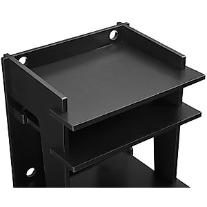 Crosley Furniture Soho Record Player Stand, Media Console with Vinyl Storage, Modern Home Organizer, Black