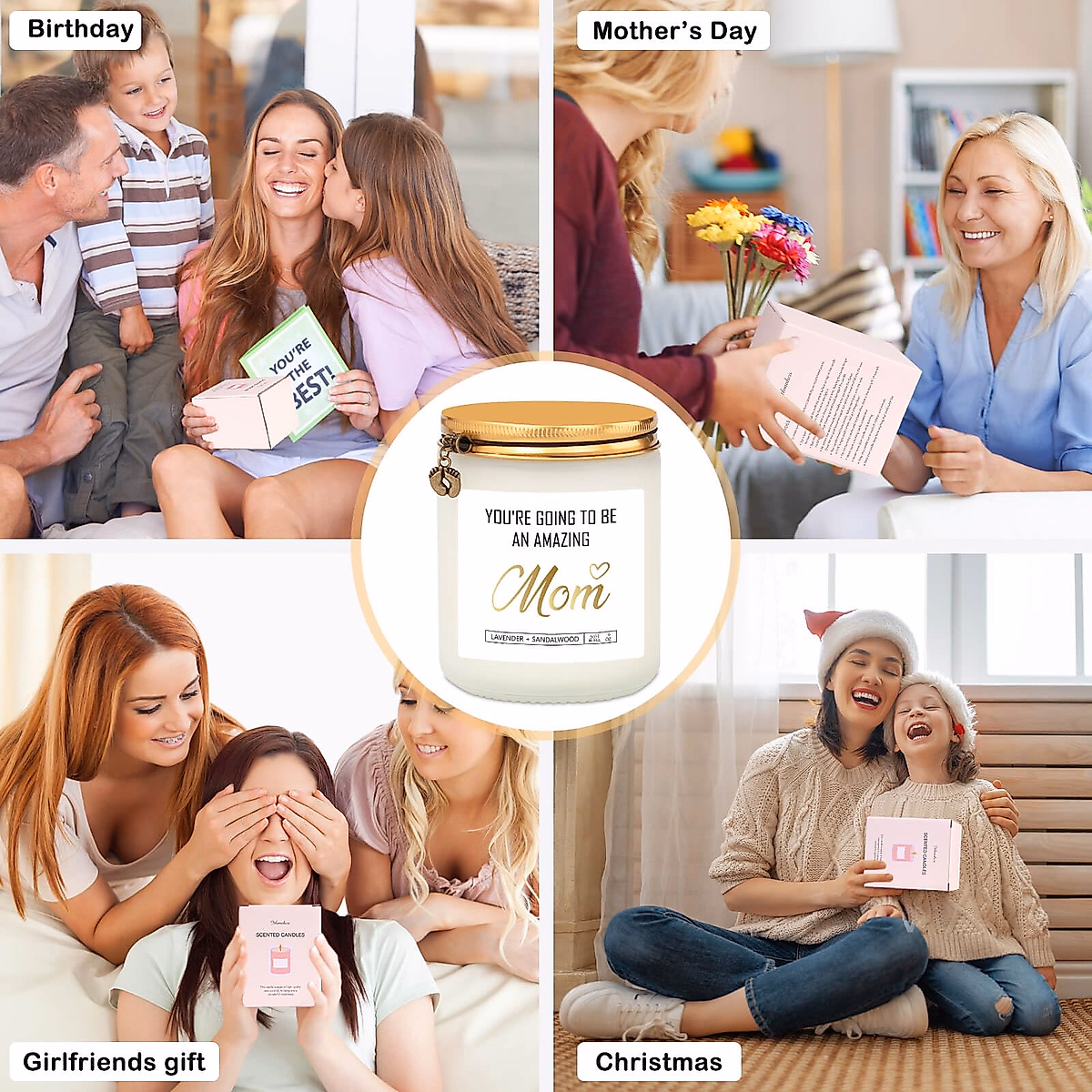 New Mom Gifts, Gifts for Pregnant Women, Gifts for New Mom, Best Gifts for Expecting Mom, Pregnancy Gifts for Expecting Mom, Mother to be Gifts, Handmade Natural Soy Wax Candle