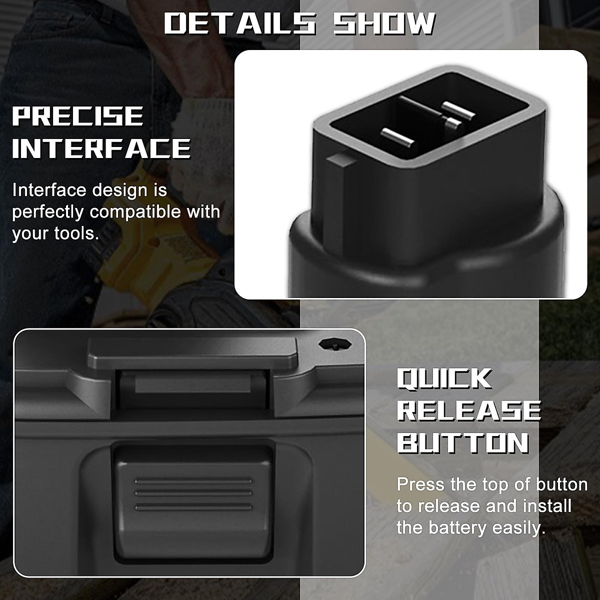 Forrat DC9098 DC9099 Upgraded 3.6Ah Replacement for Dewalt 18V Battery XRP DE9098 DE9503 DW9095 DW9096 DW9098 DW9099 18 Volt Cordless Power Tools 2 Packs (Black)