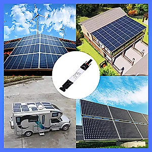 Pvfarosh 20A Solar Fuse Holder Connector IP68 Waterproof 1000V in-line Fuse Holder 20A Male and Female Connector Waterproof in-Line Fuse Holder (Contains 4 fuses + 2 Solar Fuse Holders)… (20A)