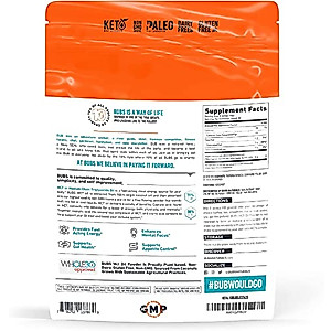 BUBS Naturals Mix Wand - MCT Oil Powder, Handheld Milk Frother - Lattes, Coffee, Cappuccino, Frappes, Hot Chocolate Blender - Portable