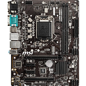 MSI H410M PRO-C ProSeries Motherboard (mATX, 10th Gen Intel Core, LGA 1200 Socket, DDR4, M.2 Slot, USB 3.2 Gen 2, 2.5G LAN, D-Sub/DVI/HDMI/DP)