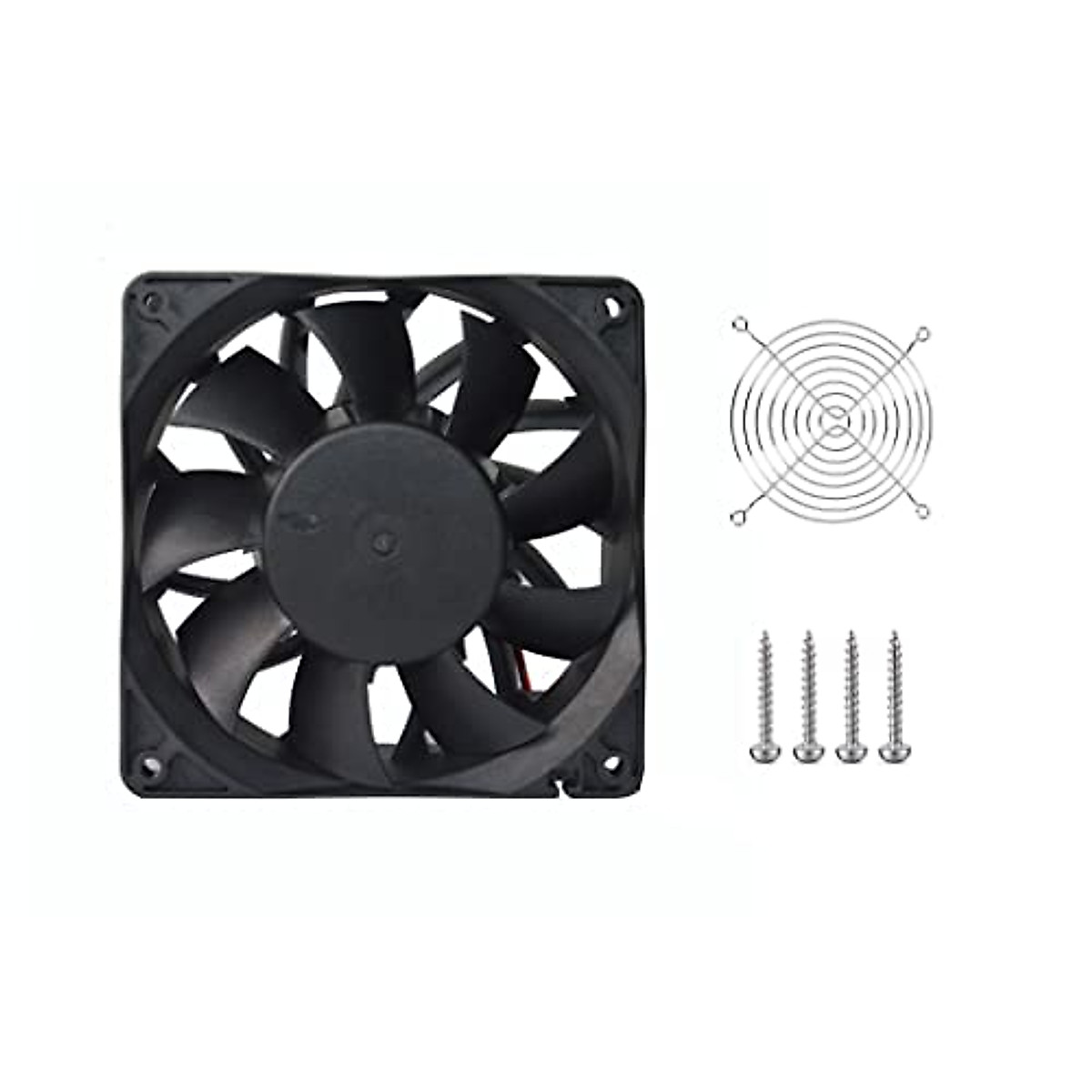 Replacement Charcoal Grill Digital Fan Kit, Compatible with Gravity Series 560/800/1050 XL Digital Charcoal Grill and Smoker Accessories, With Stainless Steel Fan Guard, Dust and Waterproof Fan, Easy to install