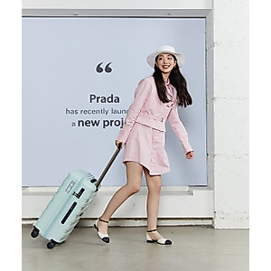 GinzaTravel 2 piece luggage set Anti-scratch PP Material Hardside uggage, Carry-On,20inch and 28inch Lightweight Spinner all size Expandable double seal Suitcase