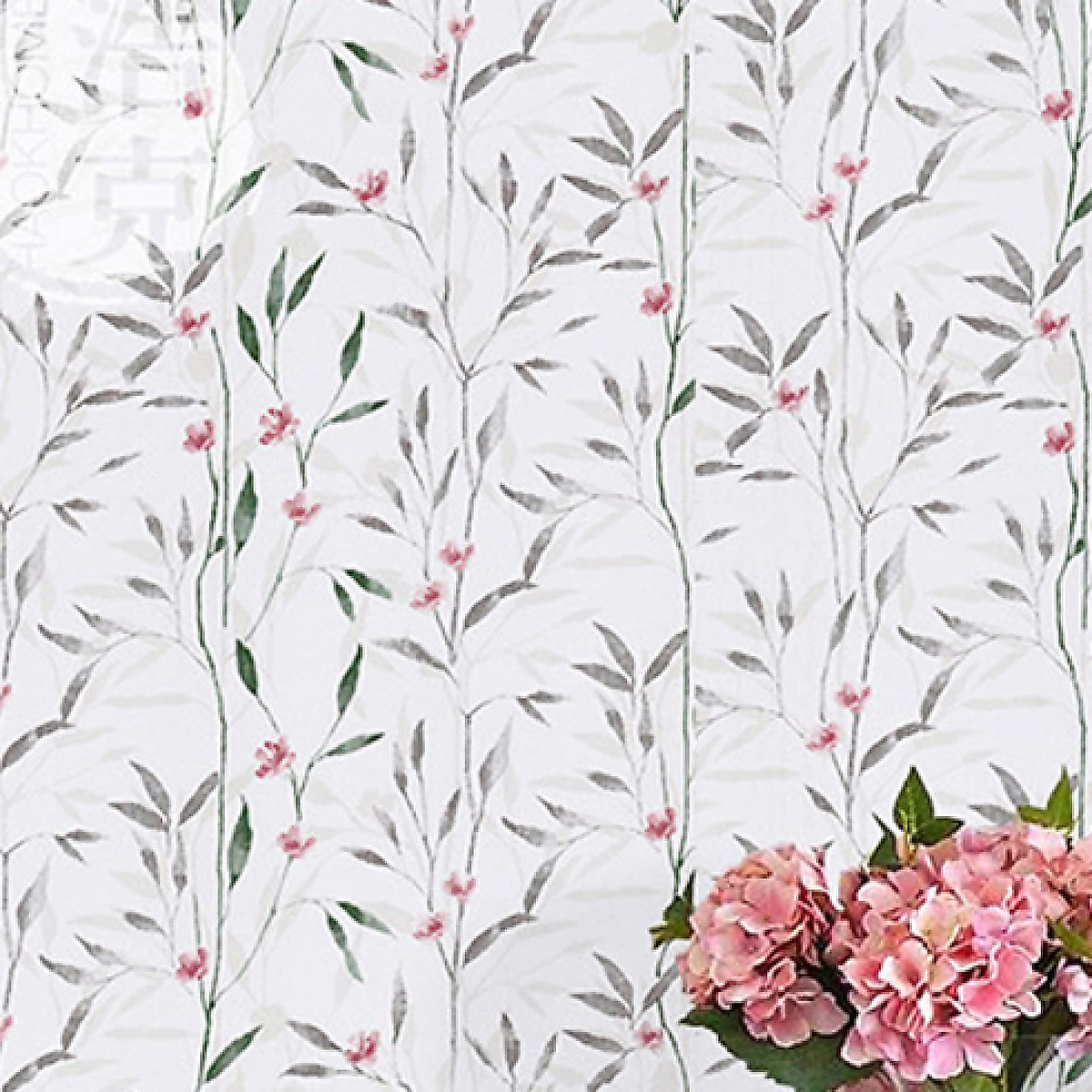 Shelf Drawer Liner Floral and Leaf Wallpaper Contact Paper Self-Adhesive Removable Rustic Wallpaper for Wall Film