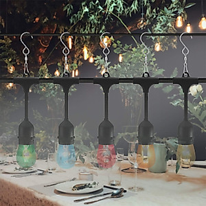 AMZSEVEN 8 Pack Swivel Hooks Clips for Hanging Wind Spinners, Wind Chimes, Bird Feeder, Crystal Twisters Party Supplies （Silver）