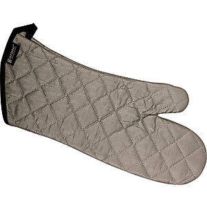 San Jamar 801SG17 Silicone Temperature Protection Oven/Freezer Mitt, 17" Length, Silver