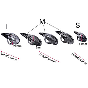 Hicarer 10 Pcs Halloween Nail Claw Ring Costume Claws Metal Punk Fake Nails Claw Set Gothic Full Finger Rings Claw for Men Women Halloween Party Favor Cosplay Supplies, 3 Sizes