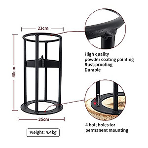 BiggerFire Manual Log Splitter with Bag Outdoor Kindling Splitter Dual Blade with Wedge Log Cracker Metal Garden Tool PC-P2