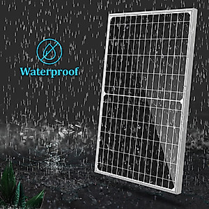 WeSCFAL Solar Car Battery Charger & Maintainer, 12 Volt 10 Watt Solar Panel Power Charger, Portable Power Backup Kit with Alligator Clip for Automotive RV Marine Boat Truck Motorcycle Trailer