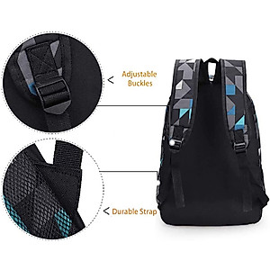 Smile Luminous Backpack DJ Music Bracelet for Kids Christmas Gift, Fashion Laptop Backpack Schoolbag Daypack for Travel Outdoor Rucksack, Black