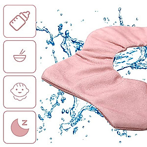 8 Pack Baby Bibs 360° Rotate Drool Teething Bibs with Snaps Soft and Absorbent Cotton Bandana Bibs Adjustable Newborn Bibs Lap-shoulder Drool Cloths Bibs for Toddler Infant Boys Girls, 11 x 10 Inch