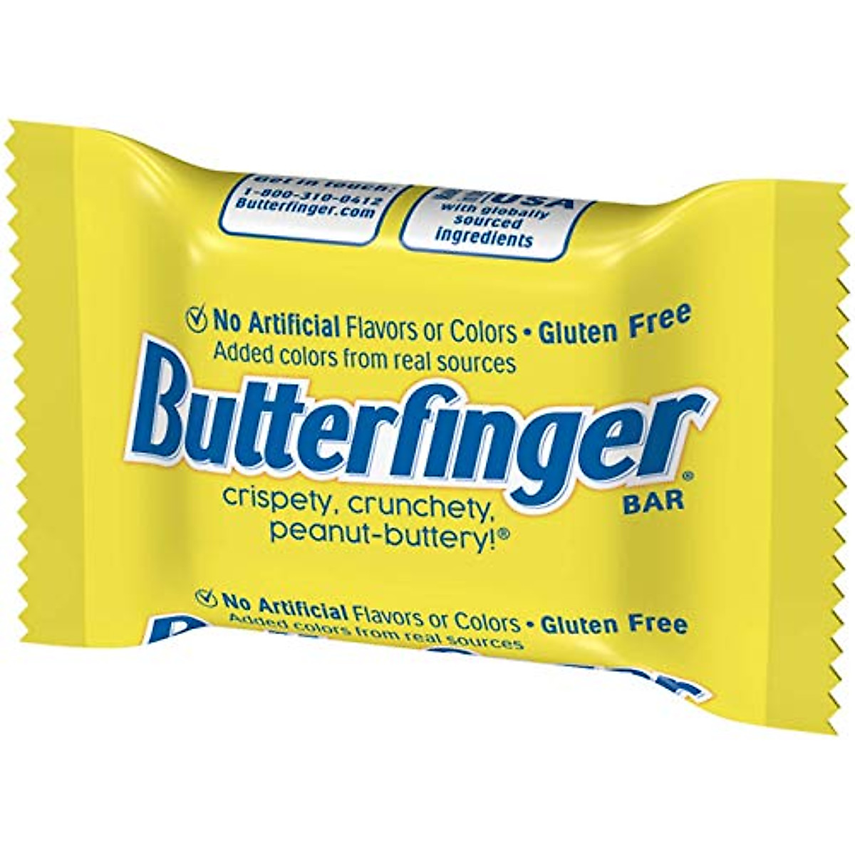 Butterfinger Chocolate-y Halloween Candy Bars, Bulk Individually Wrapped Candies for Trick or Treat Bags, 25 lb