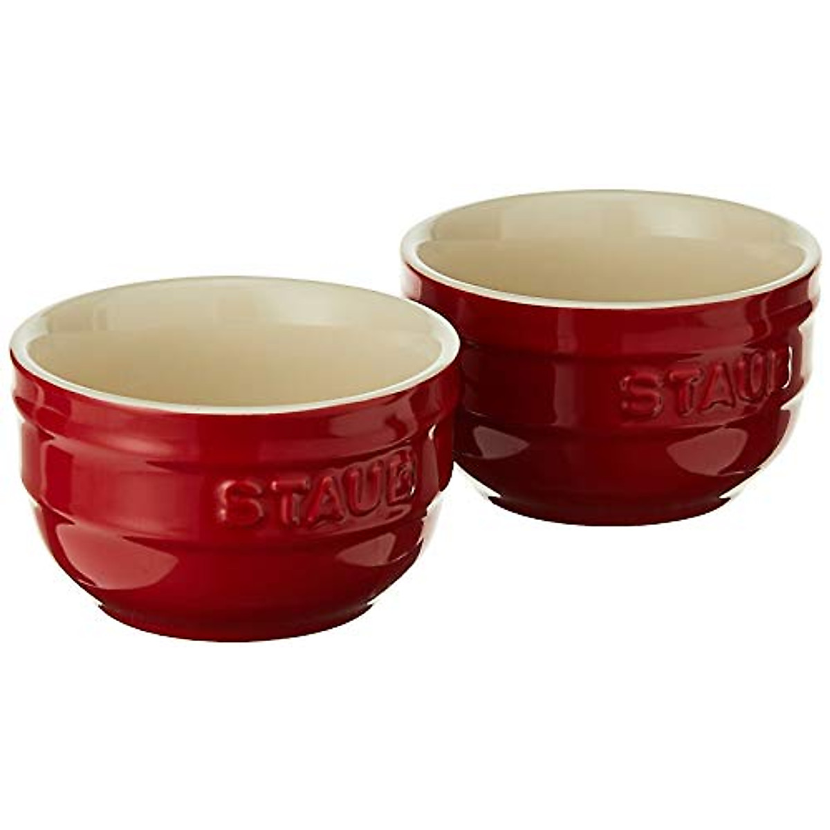 STAUB Ceramics Prep Bowl Set, 2-piece, Cherry
