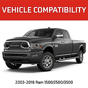 TrendsAuto Gate King Tailgate Adjuster for 2003-2018 Ram 1500 2500 3500 | Replaces Truck Tailgate Cable or Tailgate Assist, Secures Loose Items | Includes Decal | 490318