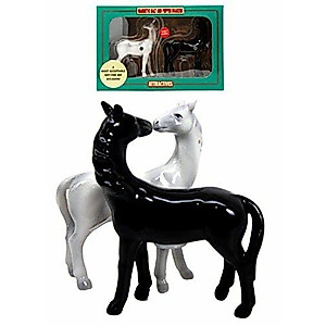 "Home Décor Accents" Romantic White Horses Ceramic Salt Pepper Shakers Set Figurine - Home Accents 33-kl1-8933